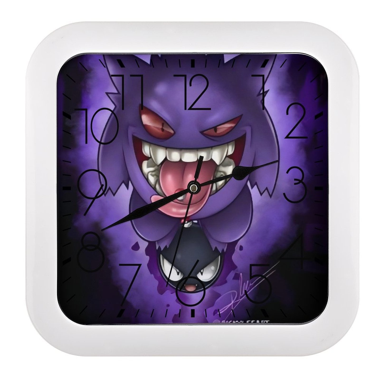 Gengar Square wall clock battery operated decorative - Walmart.com