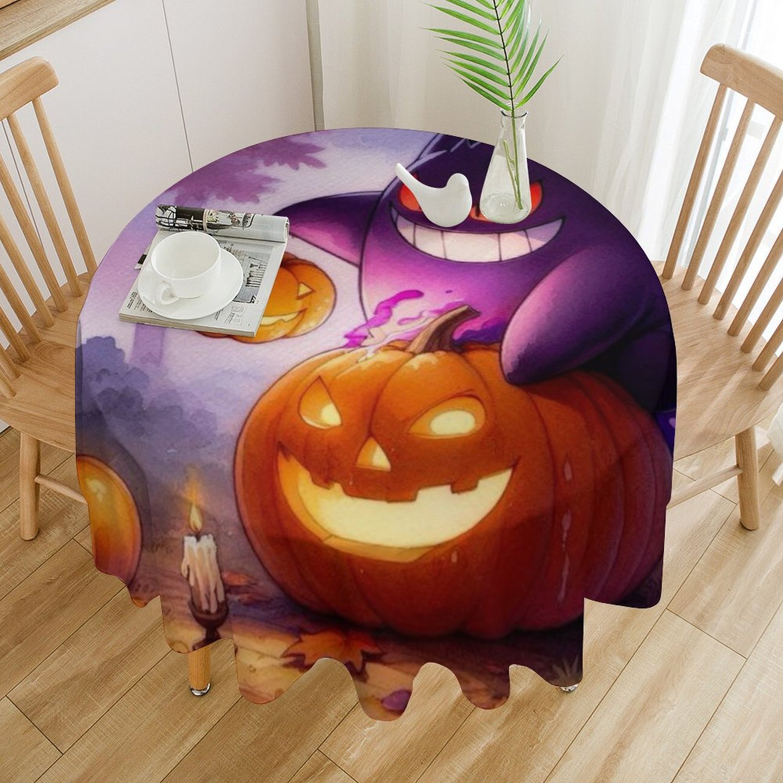 Gengar Tablecloth Anime for Dining Table Picnic Gift 36x36in Gengar ...