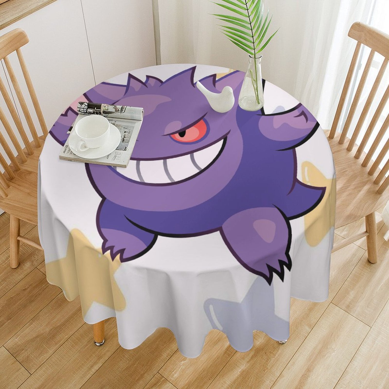 Gengar Tablecloth Anime for Dining Table Picnic Gift 36x36in Gengar ...