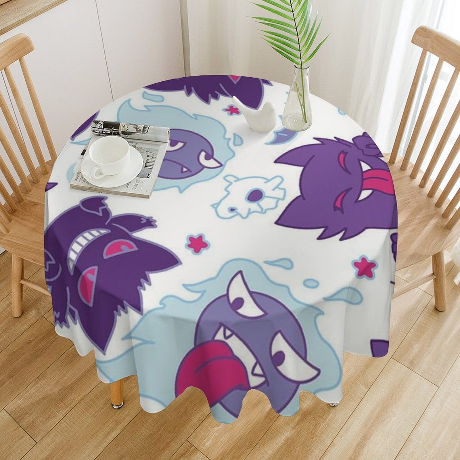 Gengar Tablecloth Anime for Dining Table Picnic Gift 36x36in Gengar ...