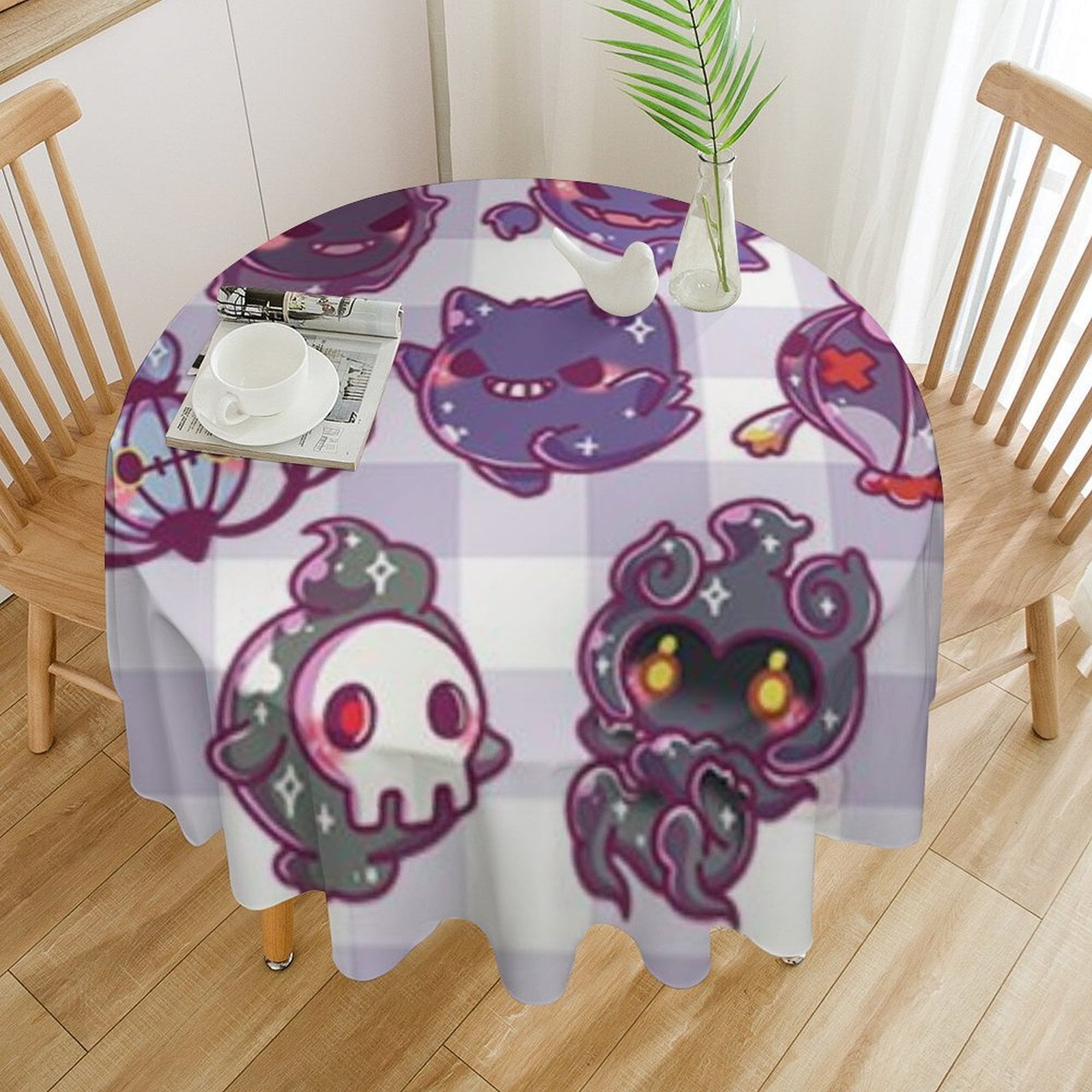 Gengar Tablecloth Anime for Dining Table Picnic Gift 36x36in Gengar ...