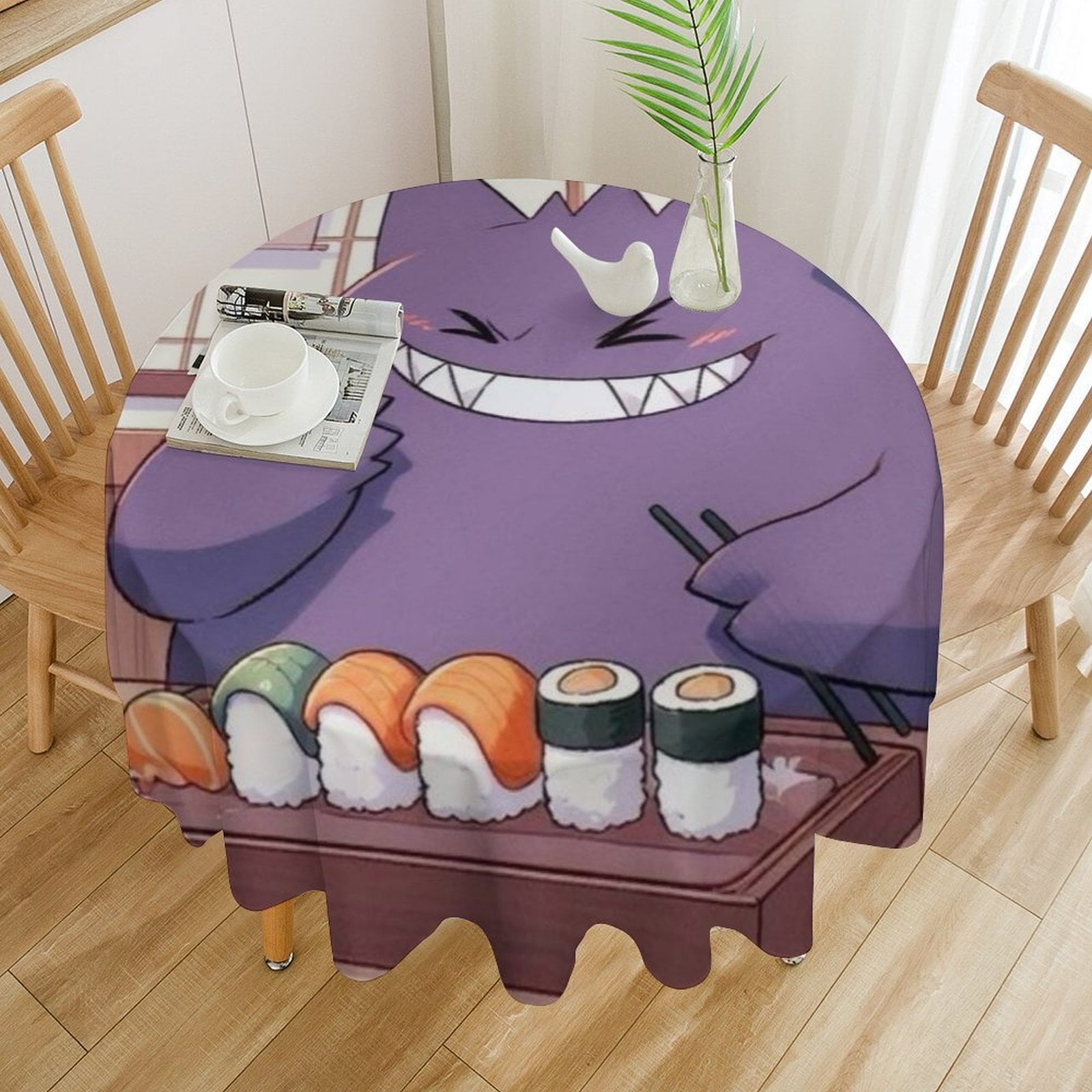 Gengar Tablecloth Anime for Dining Table Picnic Gift 60x60in Gengar ...