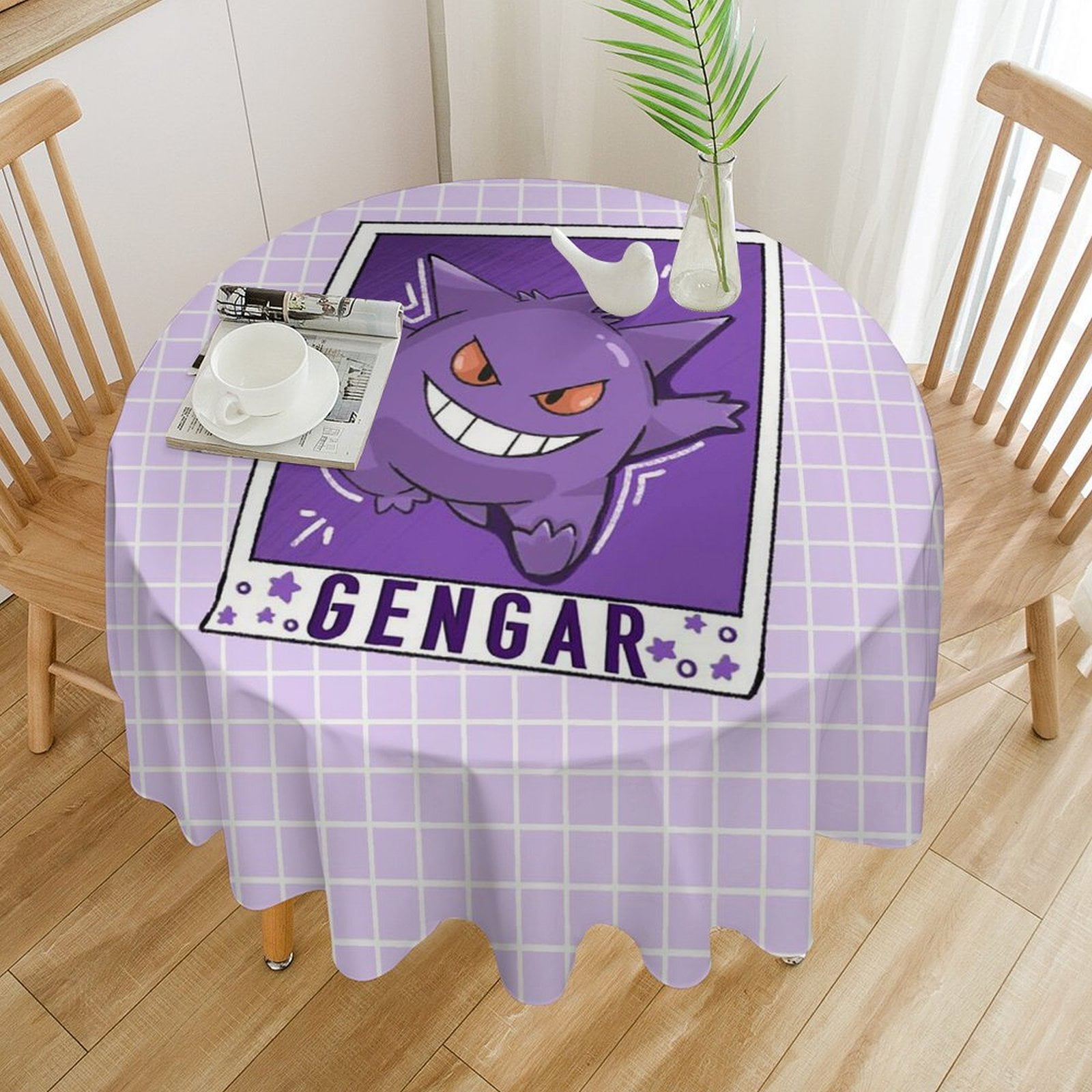 Gengar Tablecloth Anime for Dining Table Picnic Gift 70x70in Gengar ...