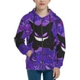 Gengar Teens Boys Girls Zip Up Hoodies 3d Print Long Sleeve Hooded ...
