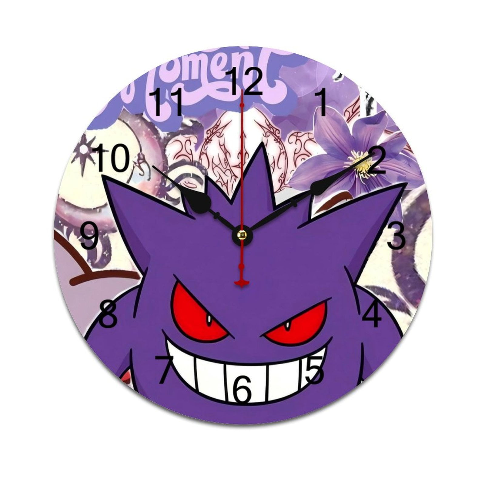 Gengar wall clocks battery operated decorative 25cm/9.84in - Walmart.com