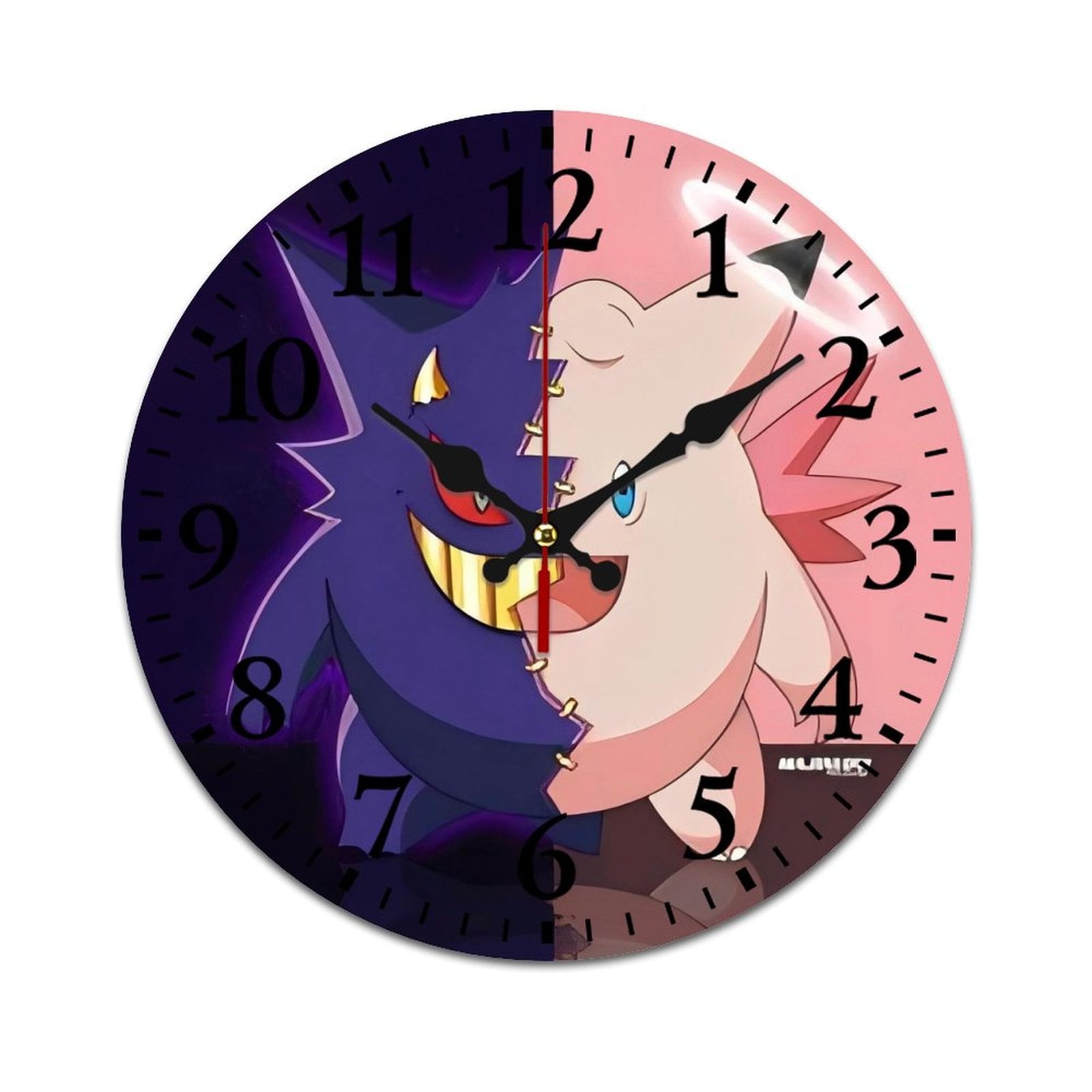 Gengar wall clocks battery operated decorative 30cm/11.8in - Walmart.com