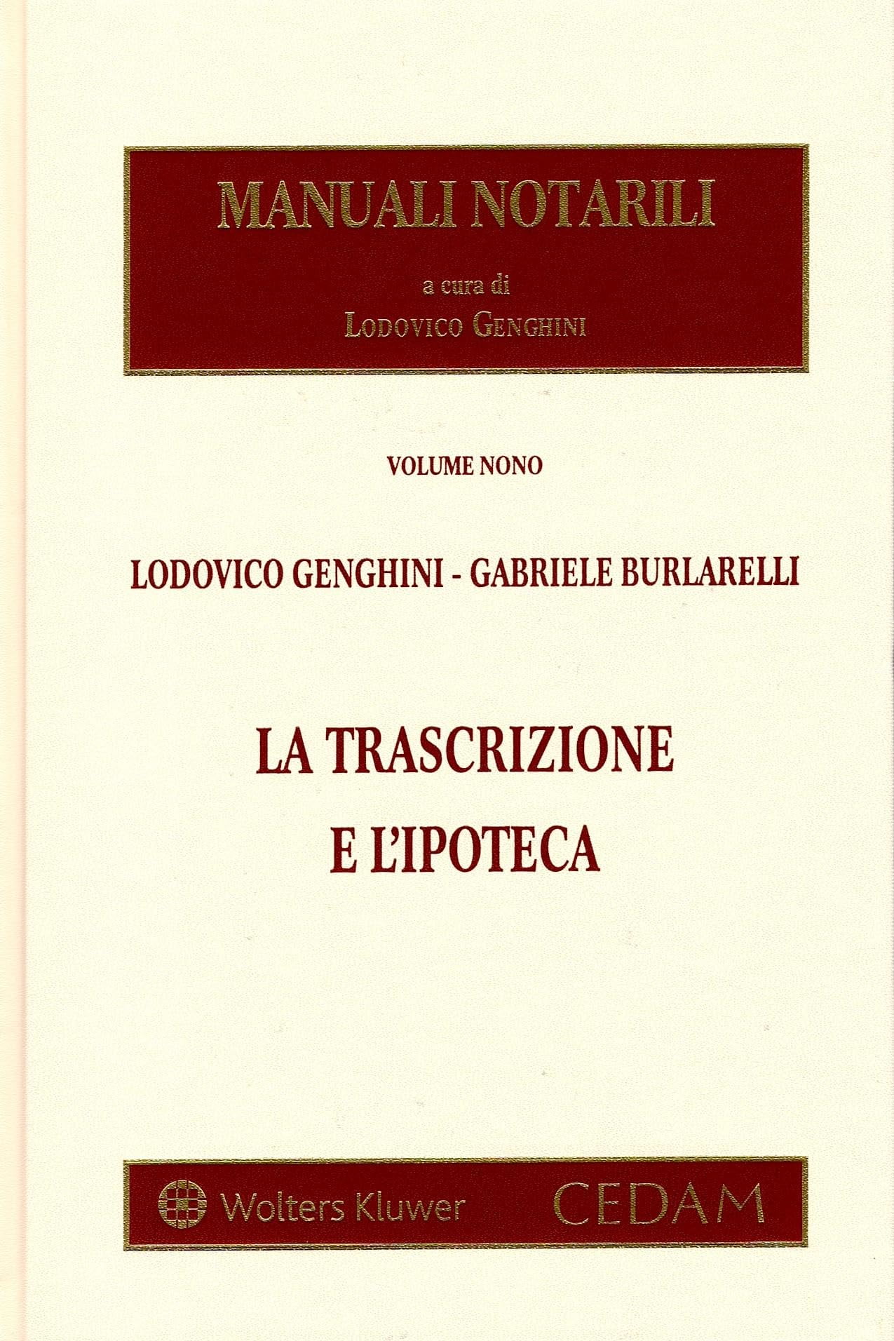 Genghini La trascrizione e l'ipoteca (Hardcover) - Walmart.com