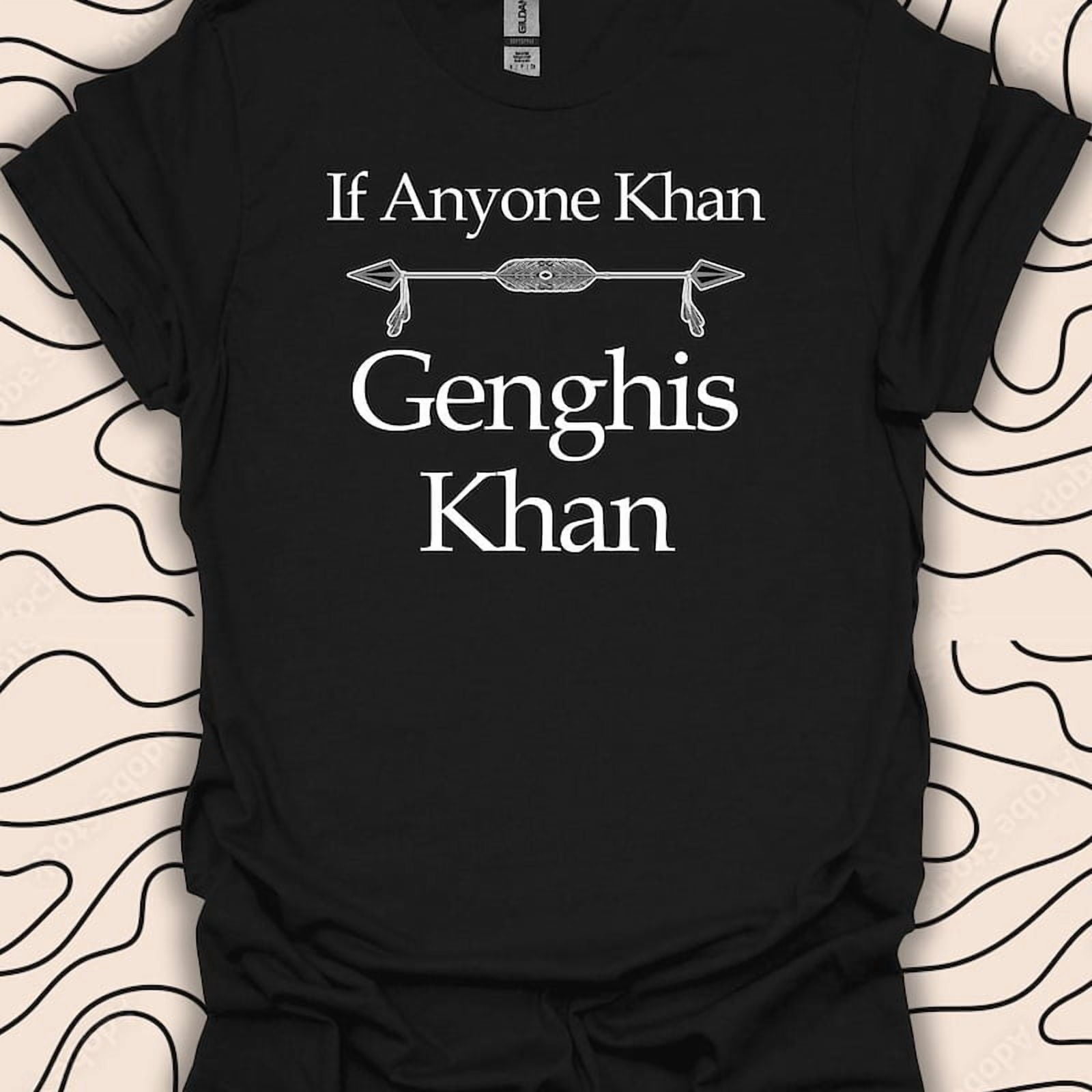 Genghis Khan Pun Shirt History Buff Gift Funny Humor Graphic Cotton,for ...