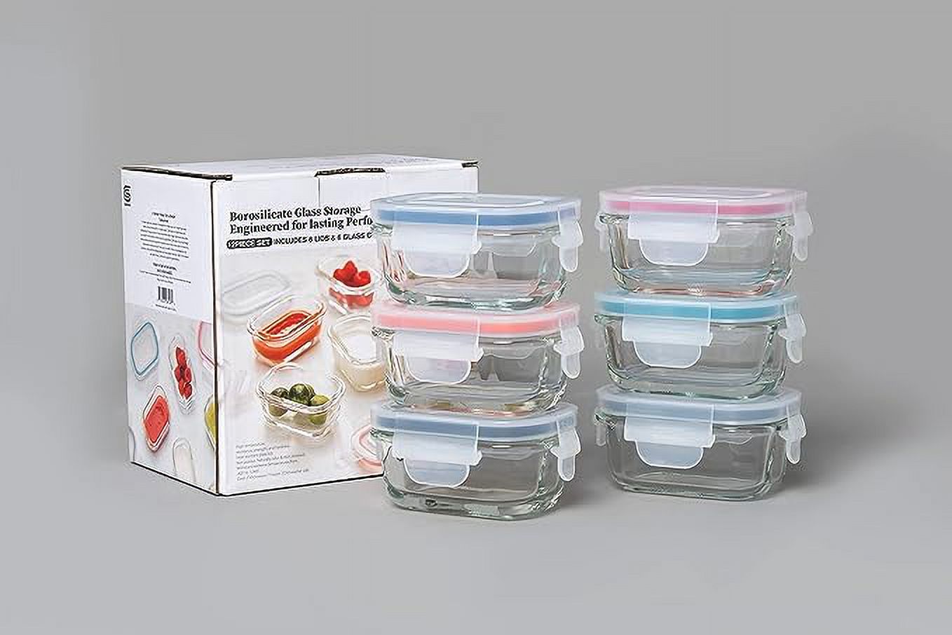 7350016646906, Clamshell Hinged Lid ToGo Food Containers, 6" x 6" x 3 ...