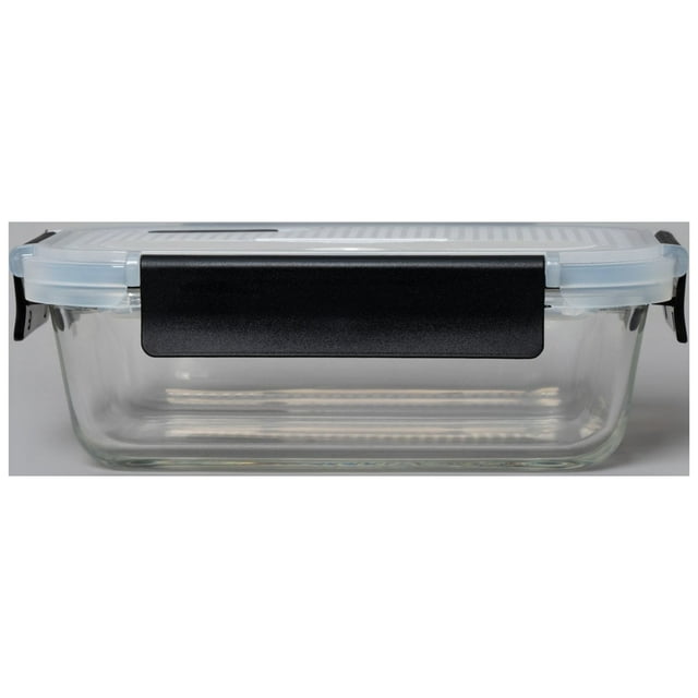 Genicook Rectangle Borosilicate Glass Bento Box Container with ...