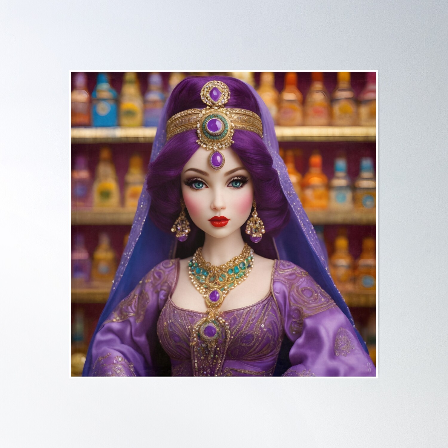 Genie Dolly Daydream Poster Wall Art, Modern Wall Decor, 24x24 UNFRAMED ...