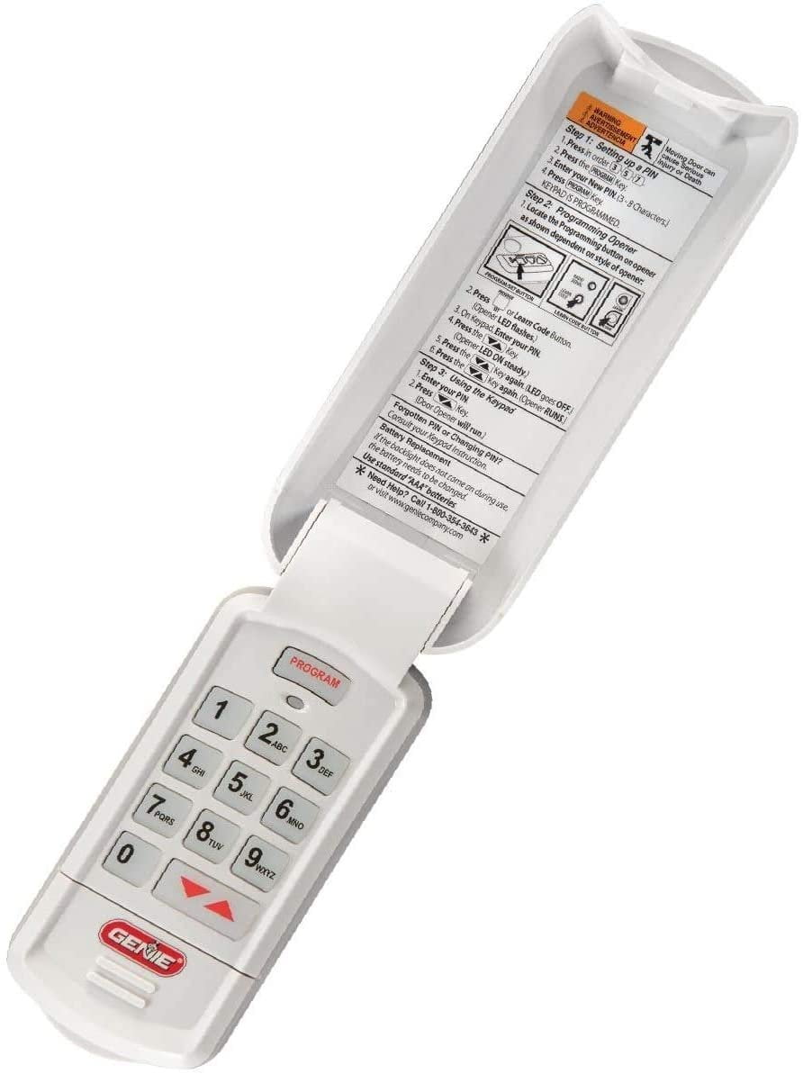 Genie Garage Door Opener Wireless Keyless Keypad - Safe & Secure Access ...