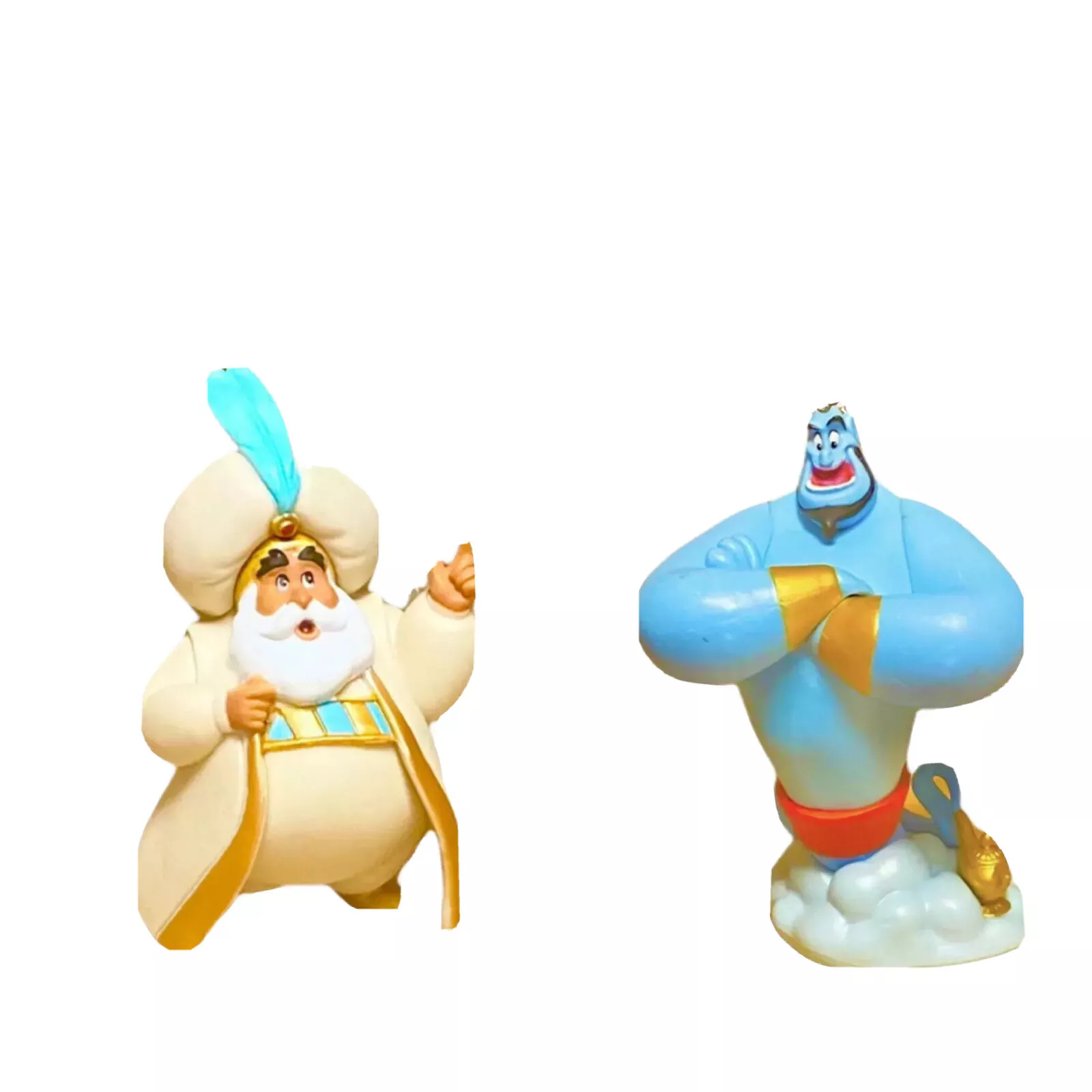 Genie & Sultan King Dad Cake Topper PVC Figure Figurine Aladdin Jasmine ...