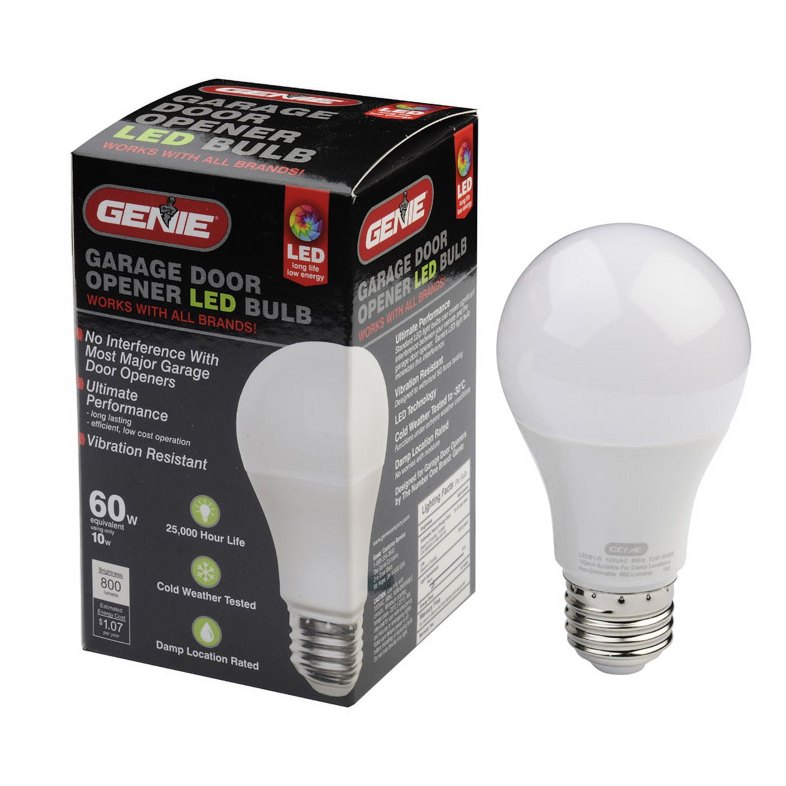 GENIE LEDB1-R LED Garage Door Opener Bulb - Walmart.com