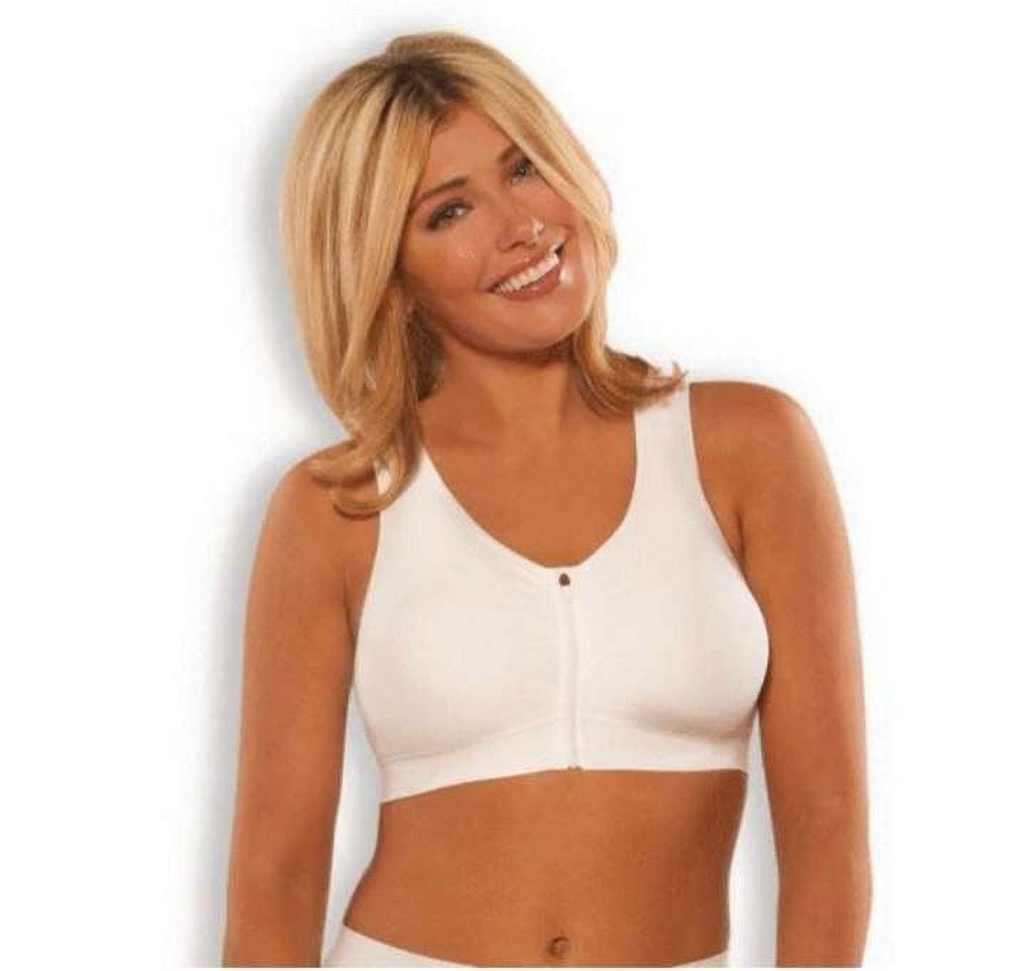 GenieZip Padded Sports Bras White With Zipper Size Small - Walmart.com