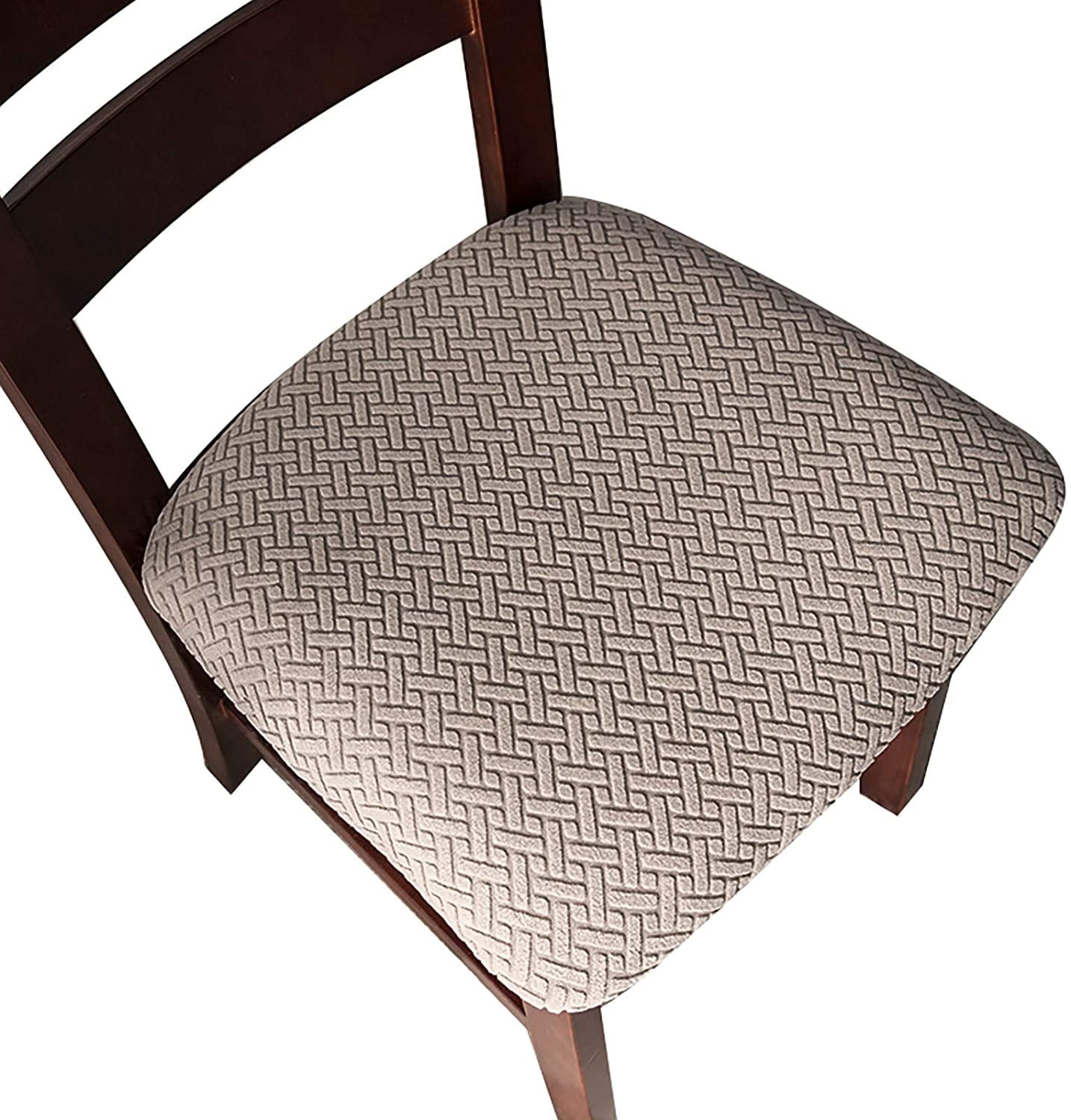 Genina, Seat Covers for Dining Room Chair, Set of 6, Taupe - Walmart.com
