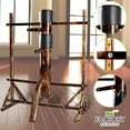 Geniqua Dark Wooden 2 Pads Wood Wing Chun Adjustable Frame Target ...