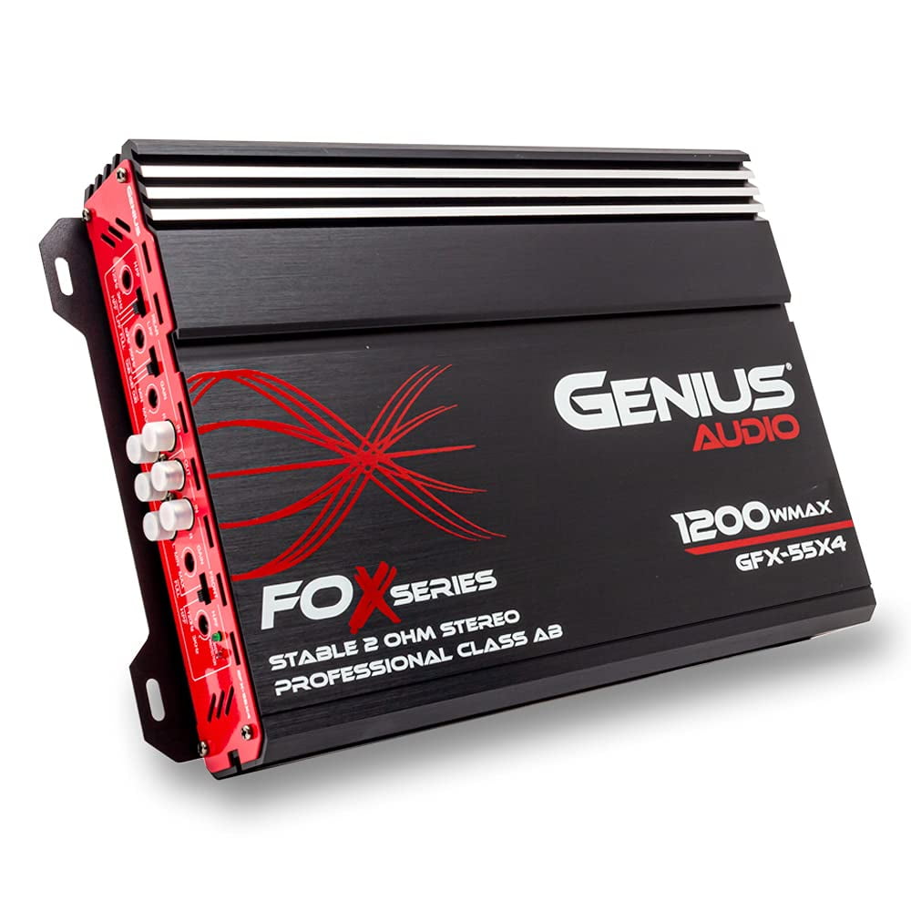 Genius Audio GFX-55X4 Full Range Powered Car Amplifier Multichannel ...