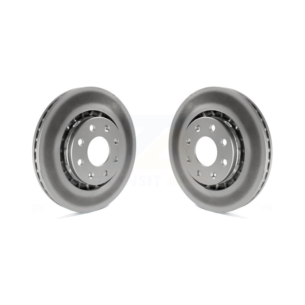 Genius Front Coated Disc Brake Rotors Pair for Car Chevrolet Aveo ...