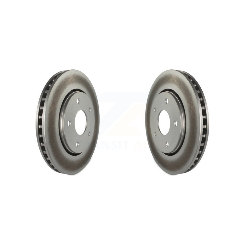 Genius Front Coated Disc Brake Rotors Pair for Car Dodge Grand Caravan ...