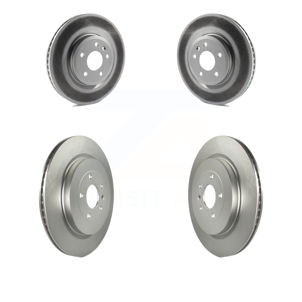 Genius Front Rear Coated Disc Brake Rotors Kit for Car 2013 Ford ...