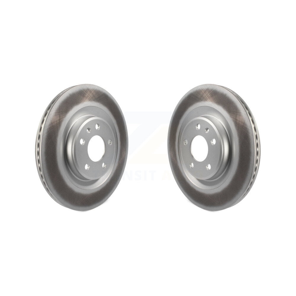 Genius Rear Coated Disc Brake Rotors Pair for Car Audi Q5 Porsche Macan ...
