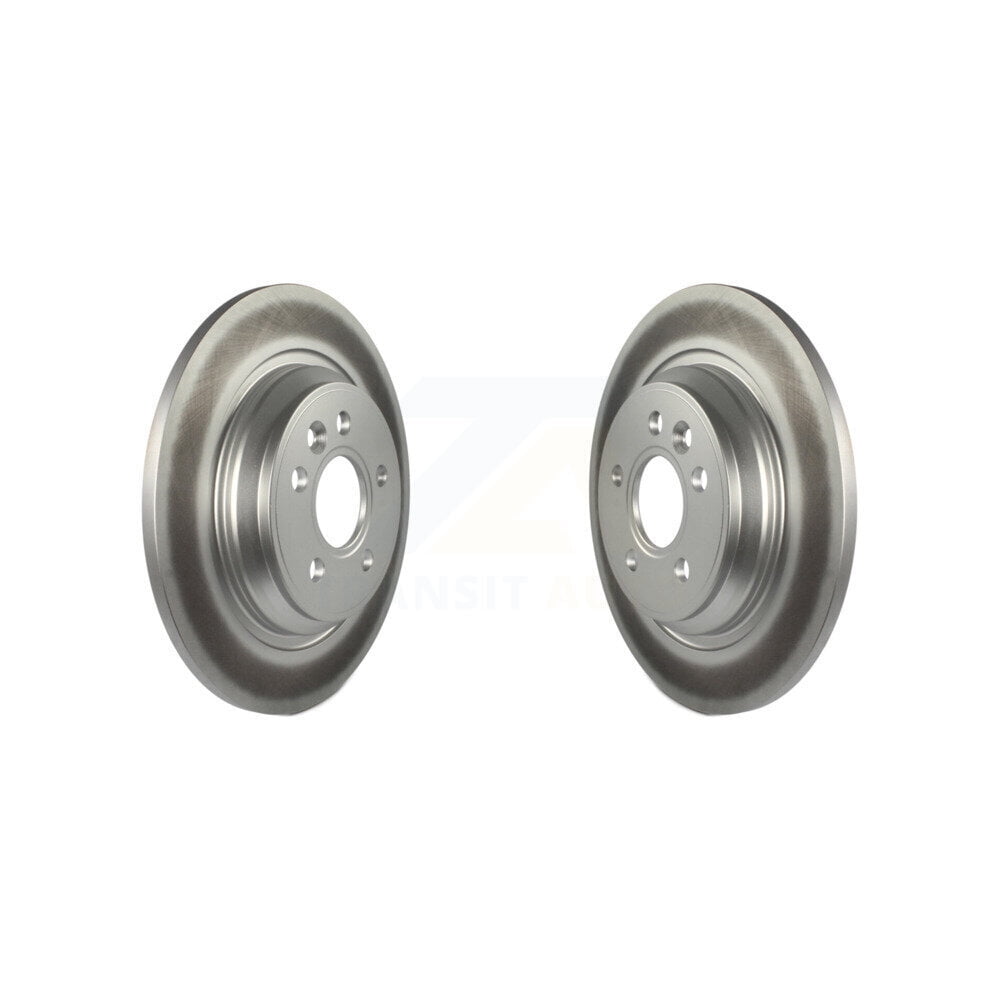 Genius Rear Coated Disc Brake Rotors Pair for Car Volvo XC70 S60 V60 ...