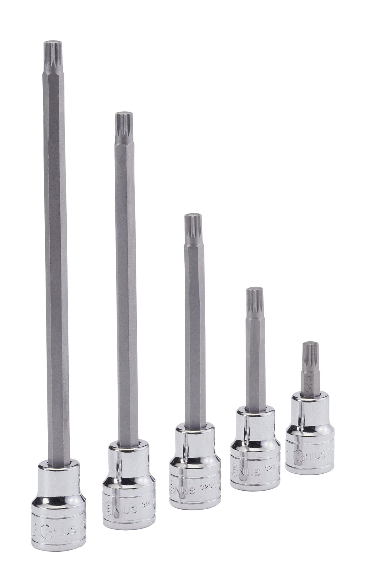 Genius Tools 1/2" Dr. M14 Triple Square Bit Socket, 150mmL - 444+8614 ...