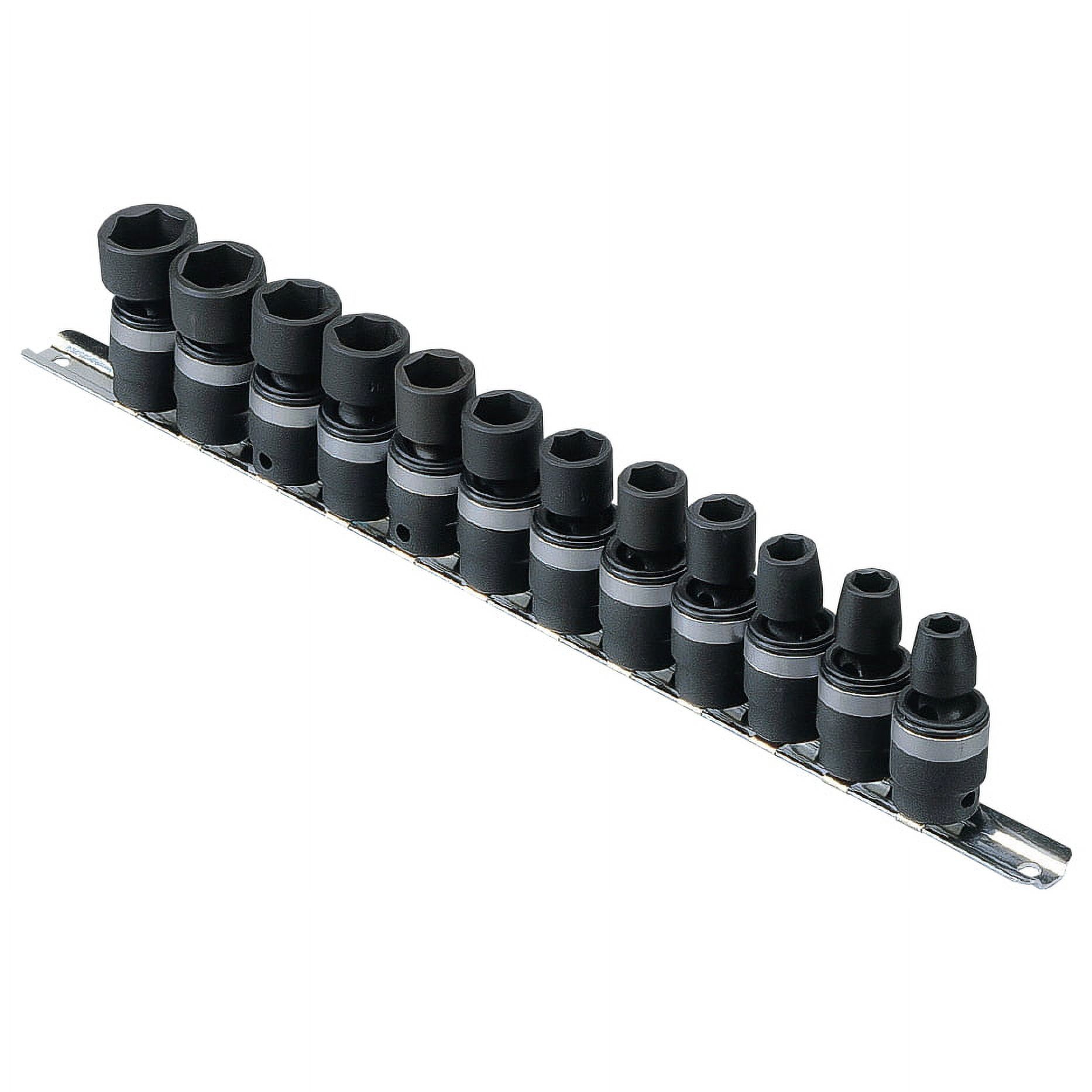 Genius Tools 12 Piece 3/8" Dr. Metric Swivel Impact Socket Set - TG ...