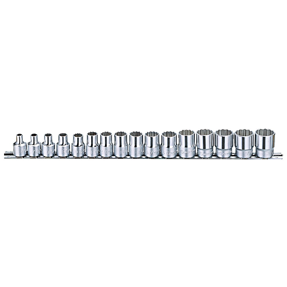 Genius Tools 16 Piece 3/8" Dr. Metric Hand Socket Set (12-Point) - TW ...