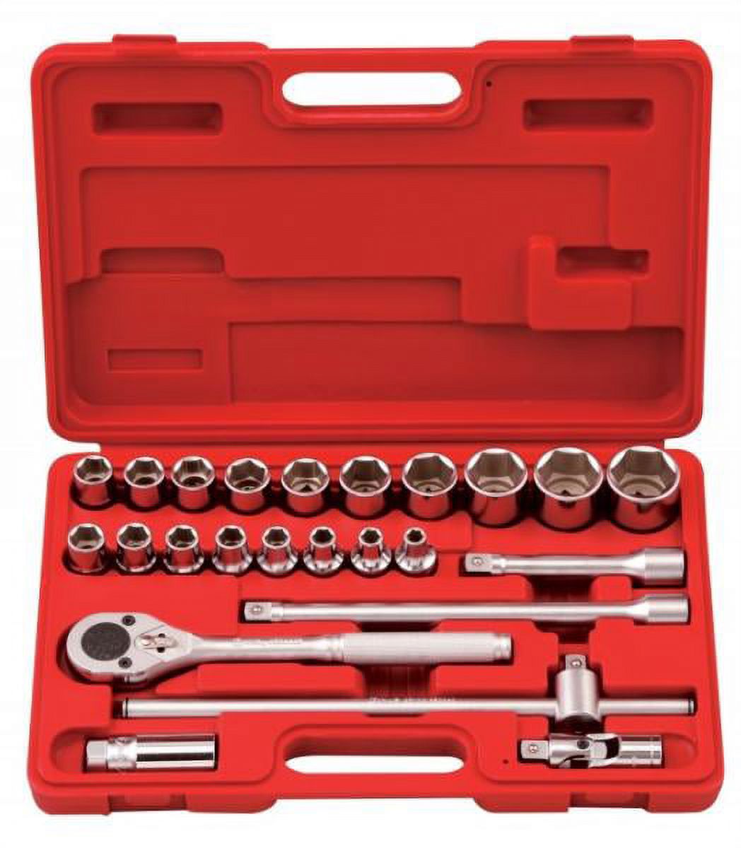 Genius Tools 24 Piece 1/2” Dr. Metric Hand Socket Set - XV-424M ...