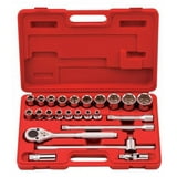 Genius Tools 24 Piece 1/2” Dr. Metric Hand Socket Set - XV-424M ...