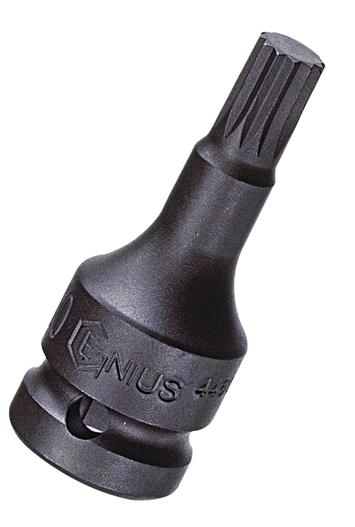 Genius Tools 3/8" Dr. M12 Triple Square Impact Bit Socket, 76mmL (CR-Mo ...