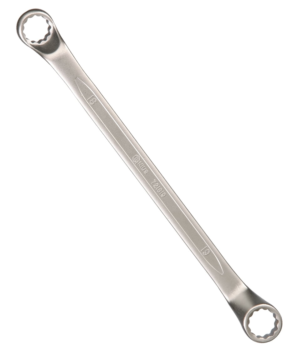 Genius Tools 3/8x7/16" Double Ended Offset Ring Wrench (Matte Finish ...