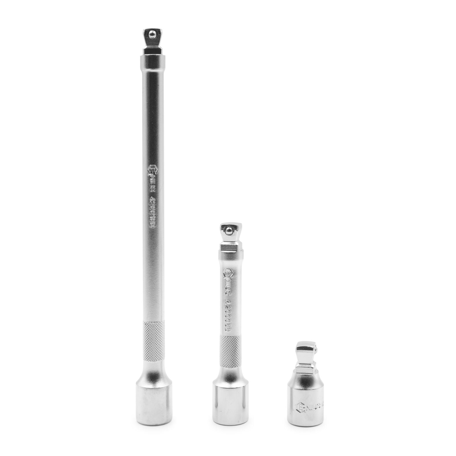 Genius Tools 3 Piece 1/2" Dr. Wobble Extension Bar Set - BE-42510 ...