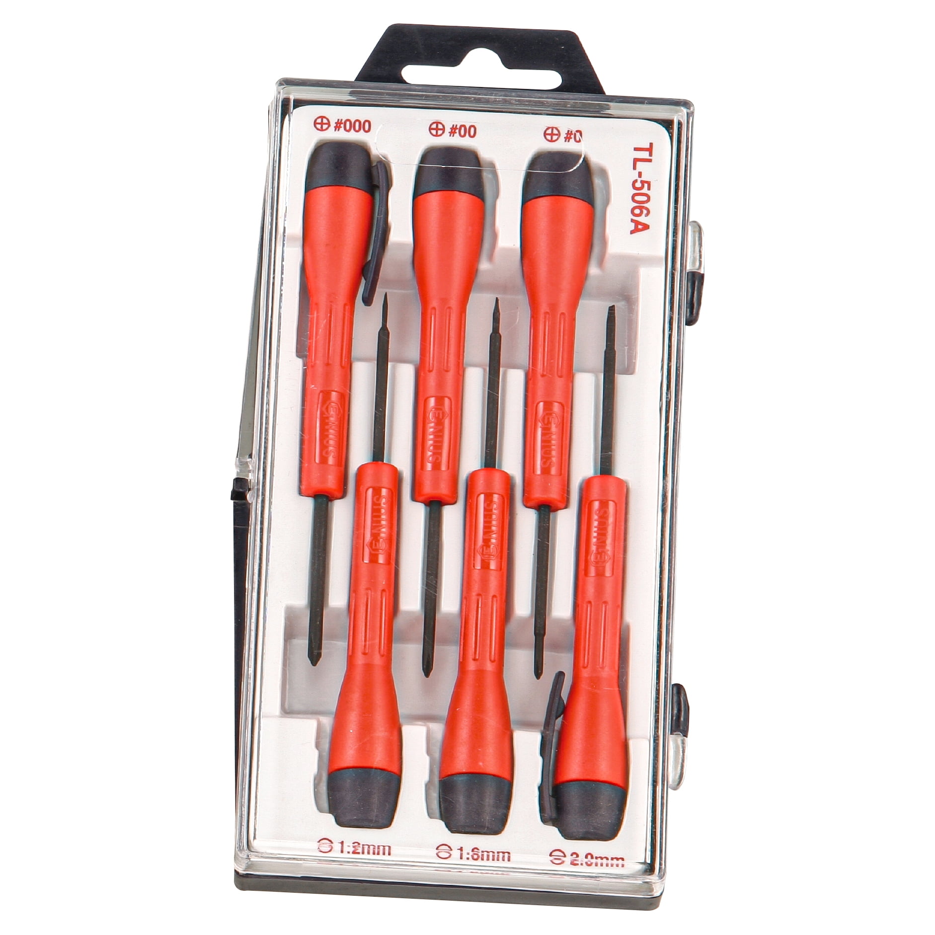 Genius Tools Micro-Tech Precision Screwdriver Set 6 Piece Assorted ...