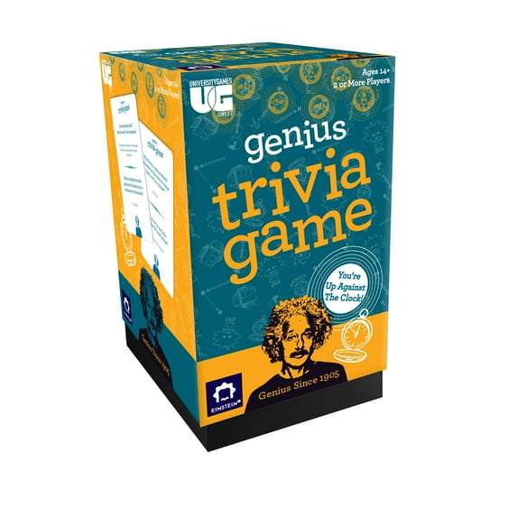 Genius Trivia Game from University Games, for 2 to 4 Players Ages 8 and ...