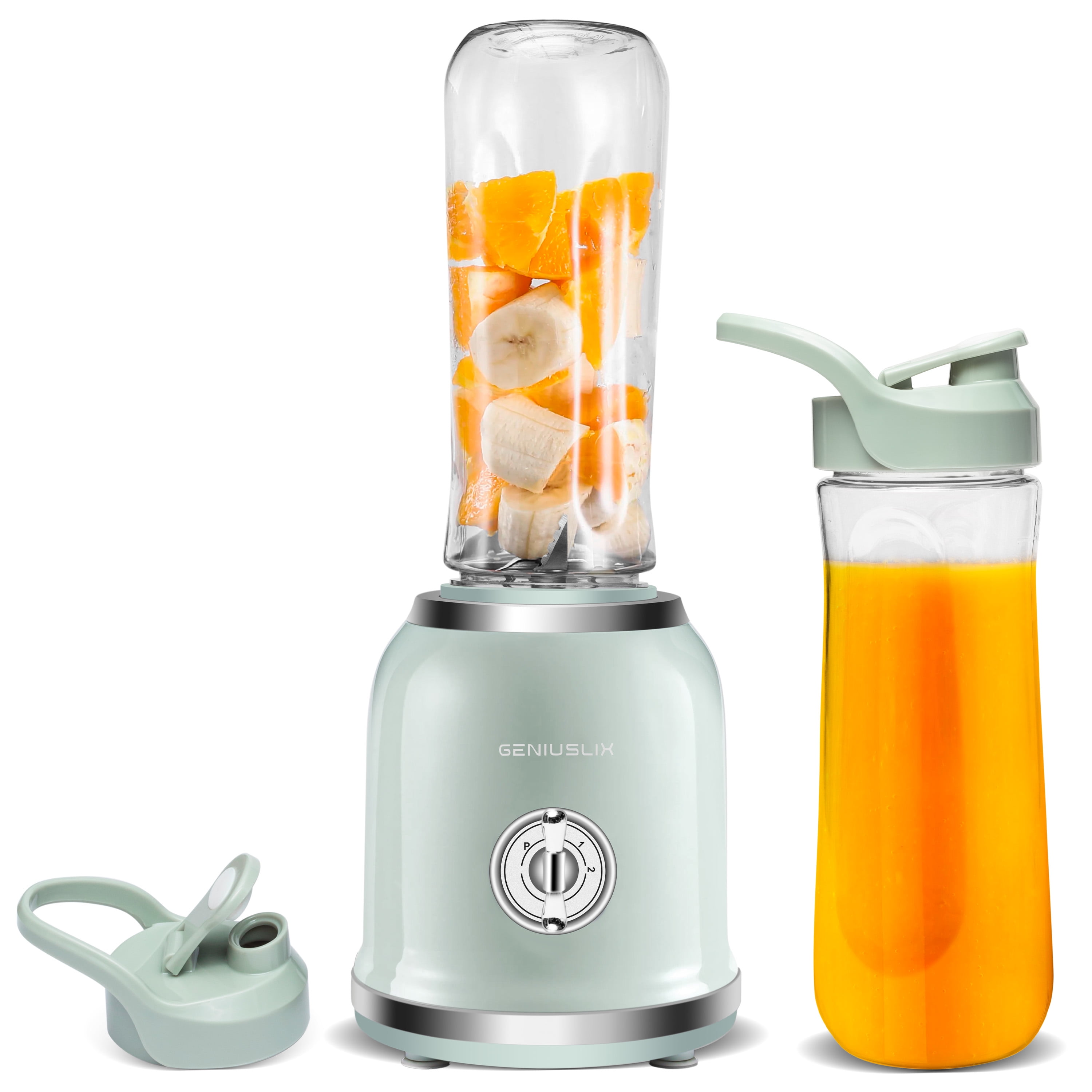 Geniuslix Personal Blender for Smoothies & Shakes - Portable Mini ...