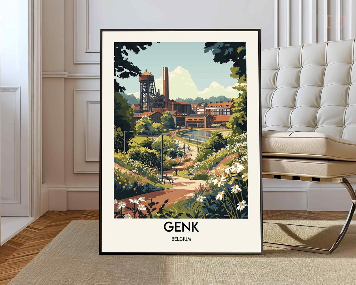Genk Poster, Genkgenk Print, Genk Photo, Genk Poster Print, Genk Travel Poster, Genk ...