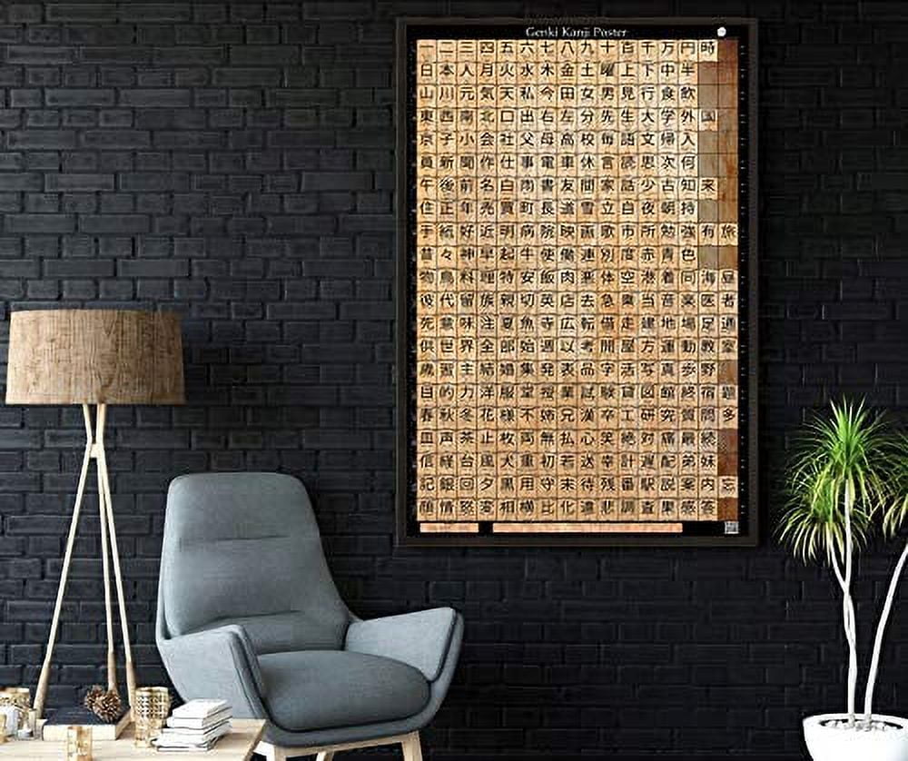 Genki Kanji Poster Japanese Language Learning Poster (24"x36") - Learn ...