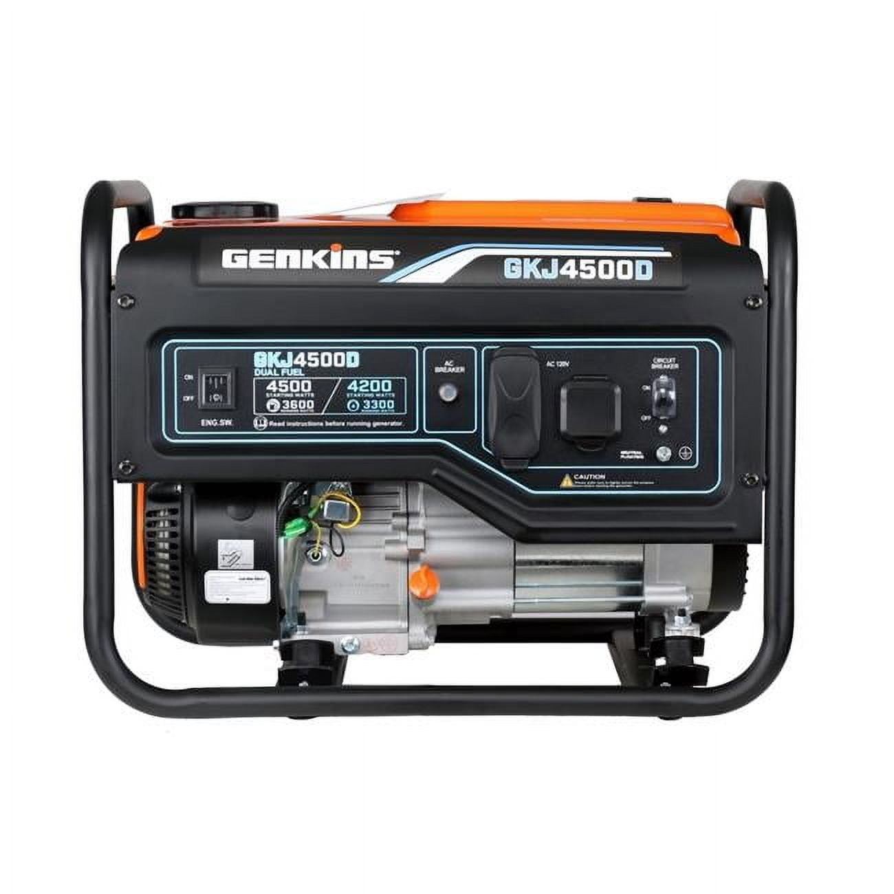 Genkins 4500W Dual Fuel Generator: Propane & Gas for Camping, Home use ...