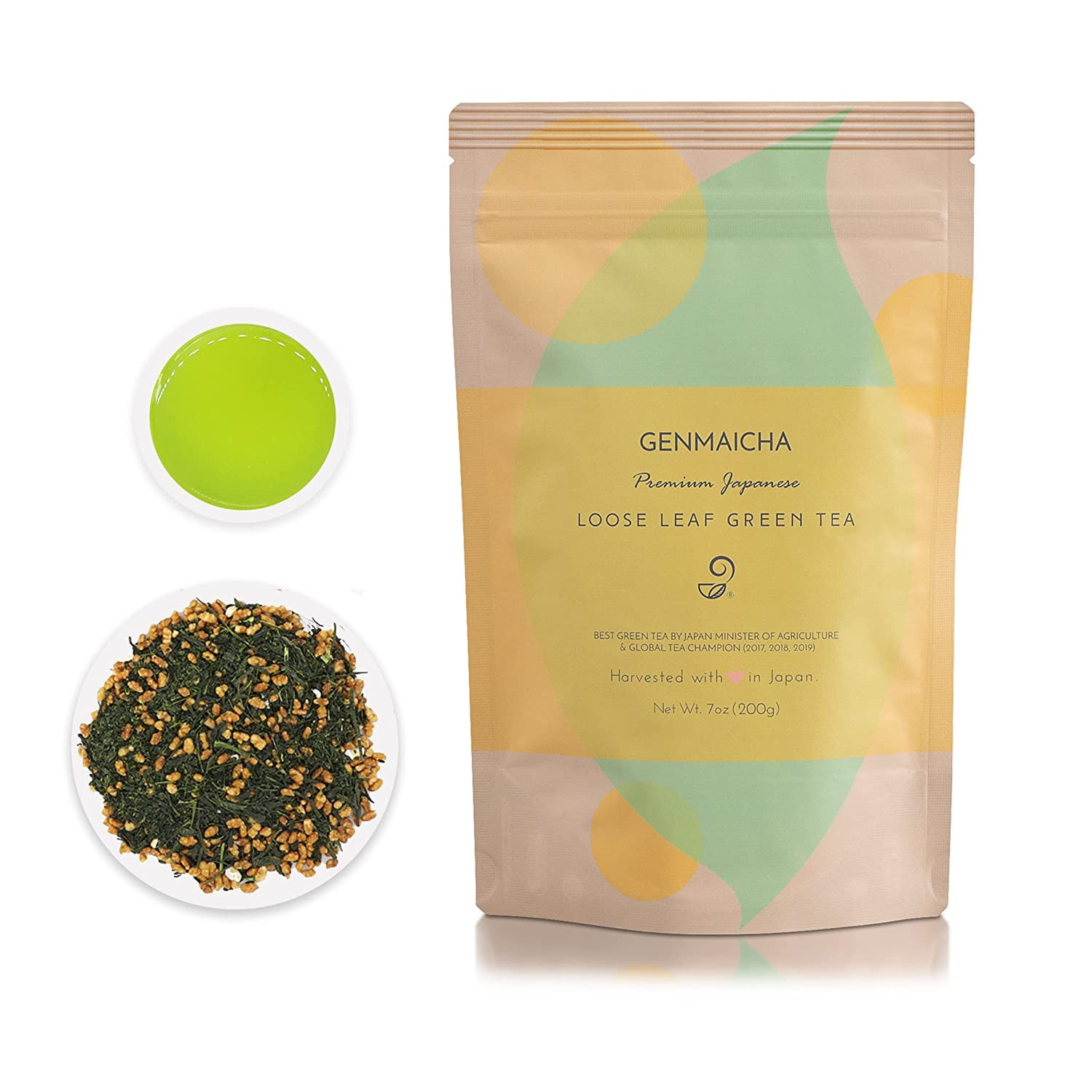 Genmaicha Loose Leaf Tea – Premium Japanese Green Tea With Brown Rice ...
