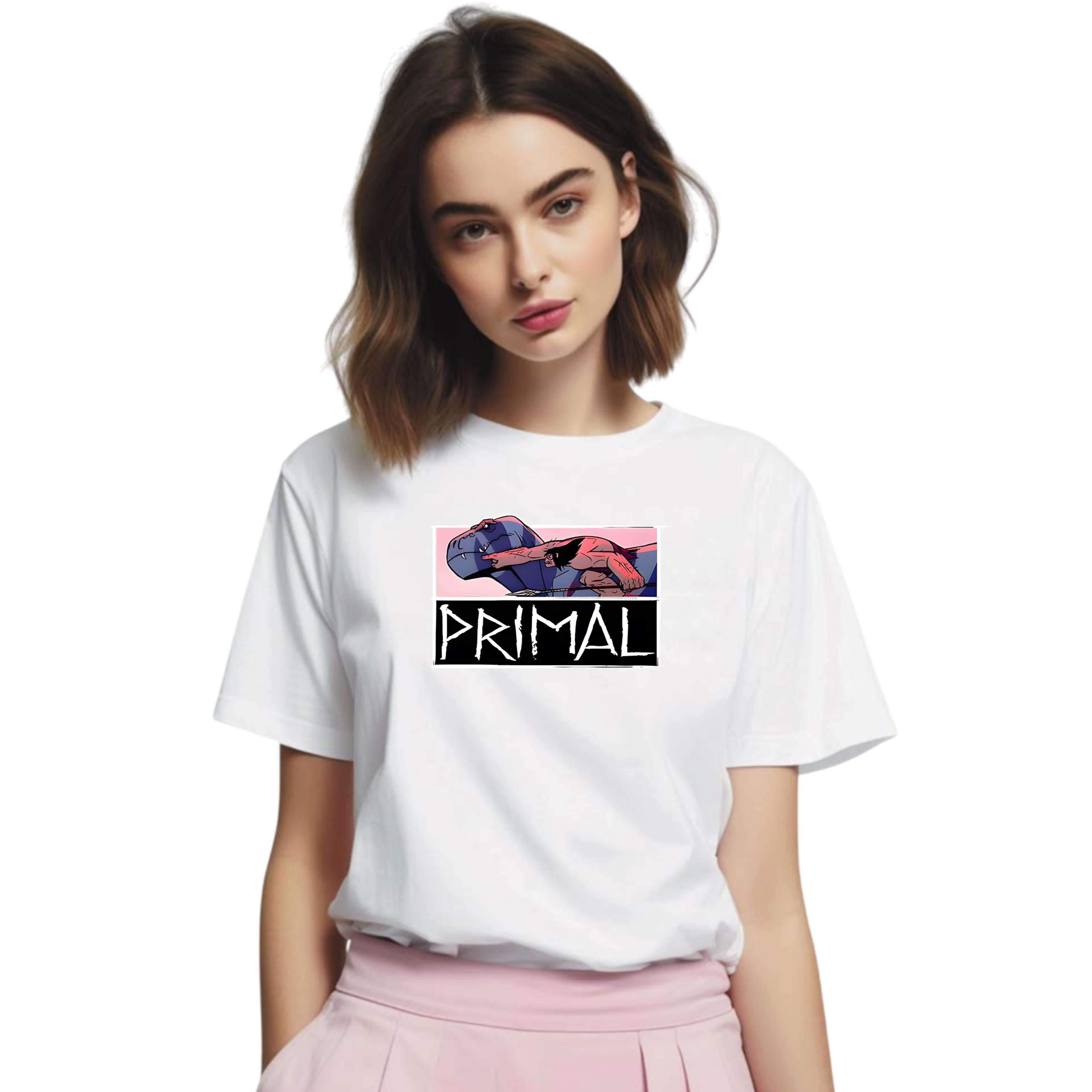 Genndy Tartakovsky Primal Tv Show Fan Caveman Dinosaur T-Shirt Art, for men & women, up to size ...