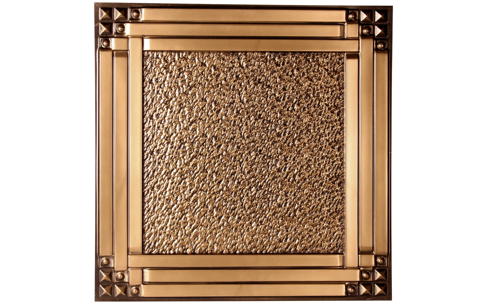 Genoa 2 ft. x 2 ft. Drop-in or Glue-Up Vinyl Ceiling Tile in Antique ...