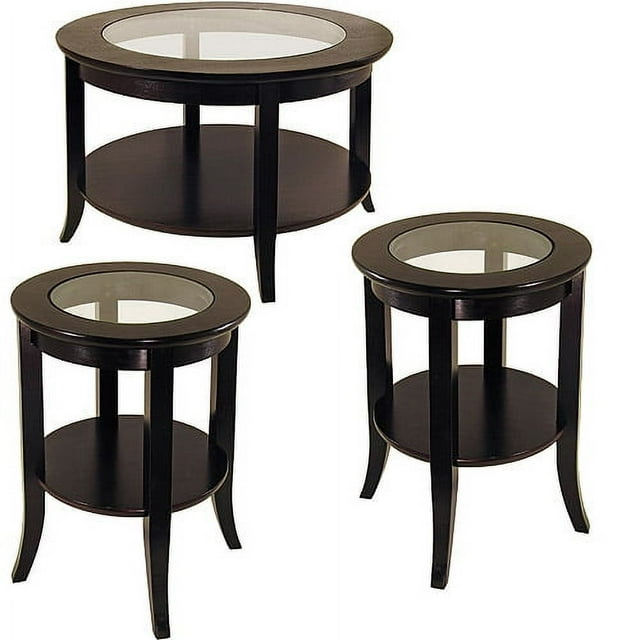 Genoa 3 Piece Coffee & End Tables Value Bundle, Espresso - Walmart.com