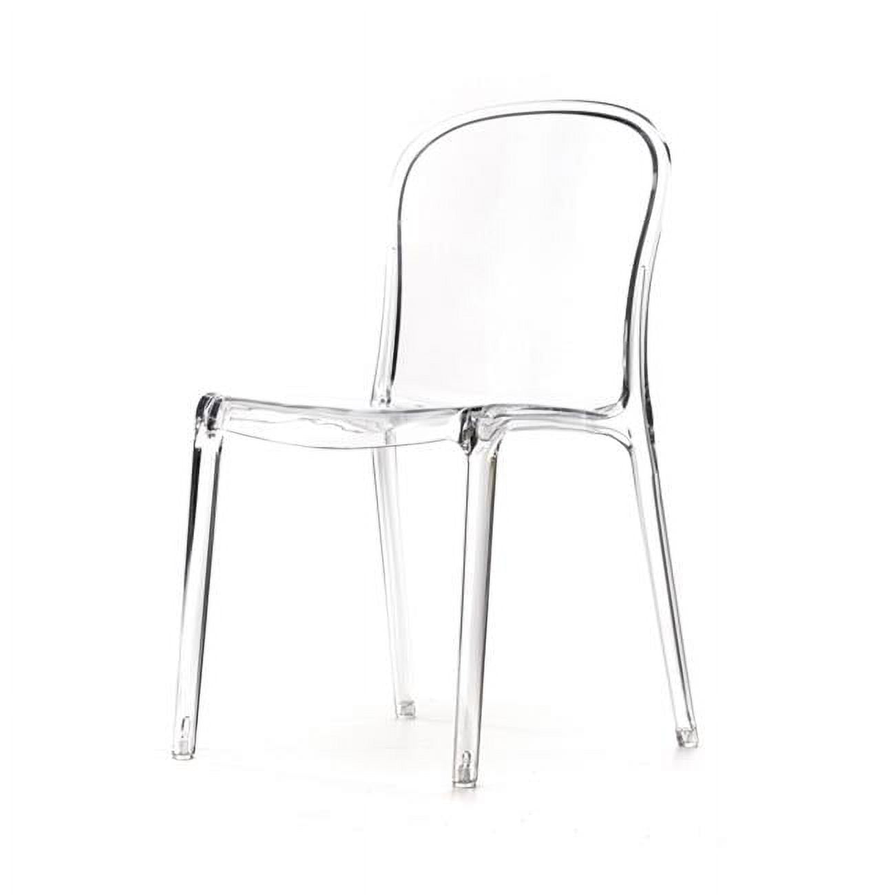 Genoa Polycarbonate Dining Chair - Clear - Walmart.com