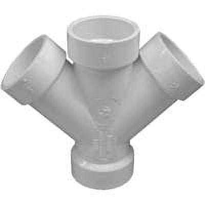 Genova 192351L/73415 PVC Pipe Wye, 1-1/2 Inch - Walmart.com