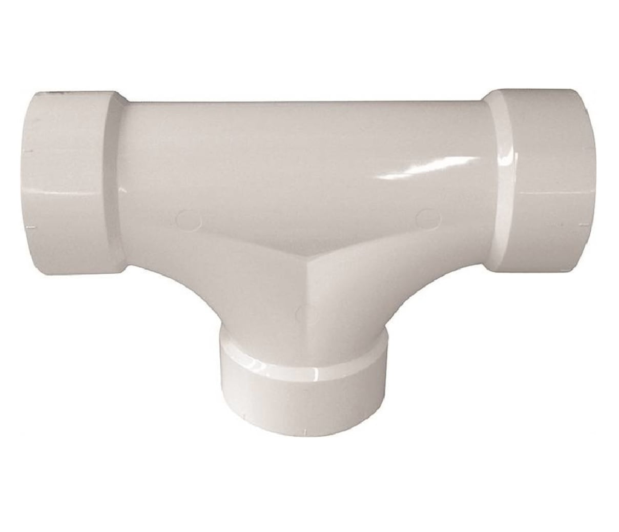Genova 193724 2-Way Cleanout Tee, PVC, White - Walmart.com