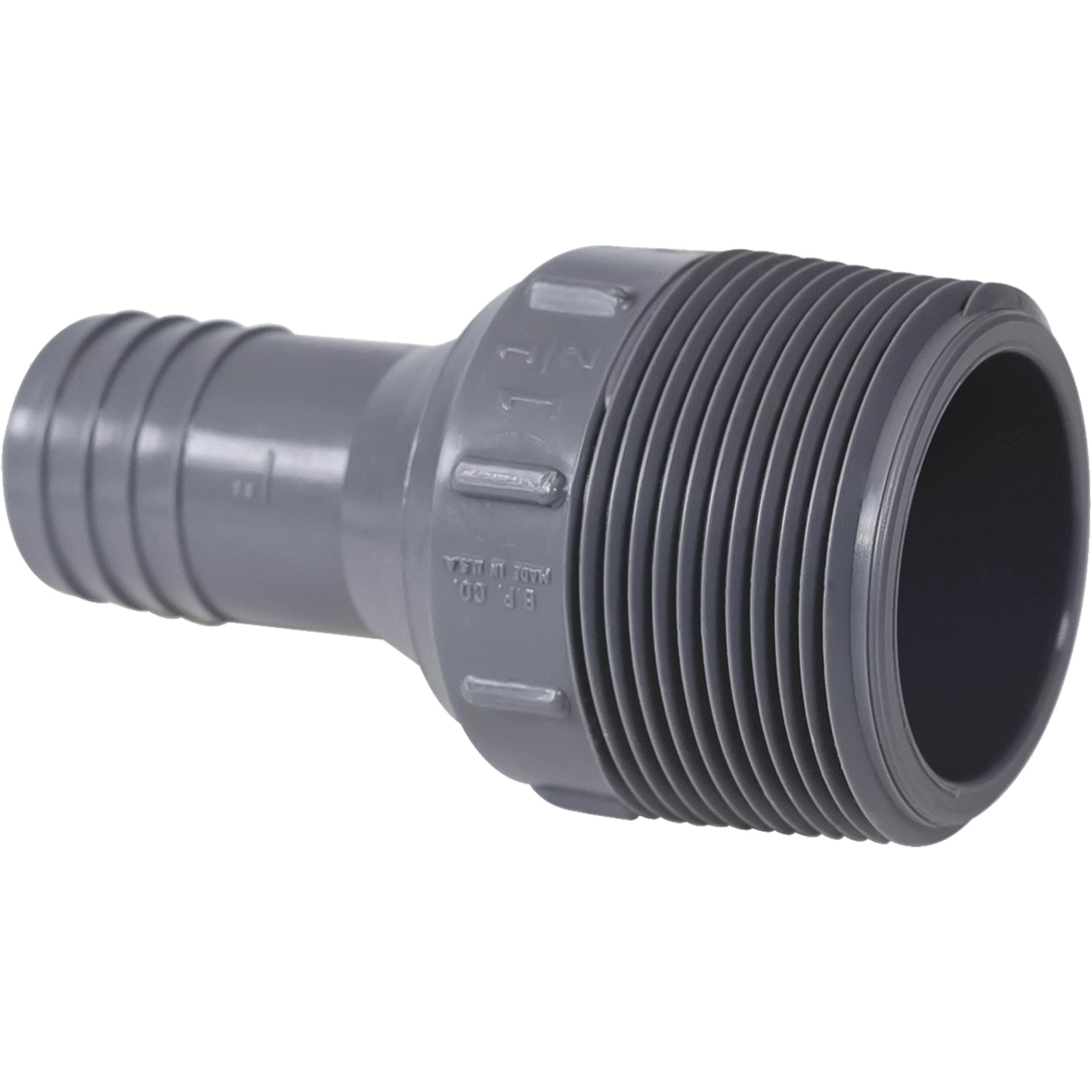 Genova 350450 Reducing Male Adapter, 1" Insert x 1-1/2" Male Iron Pipe ...