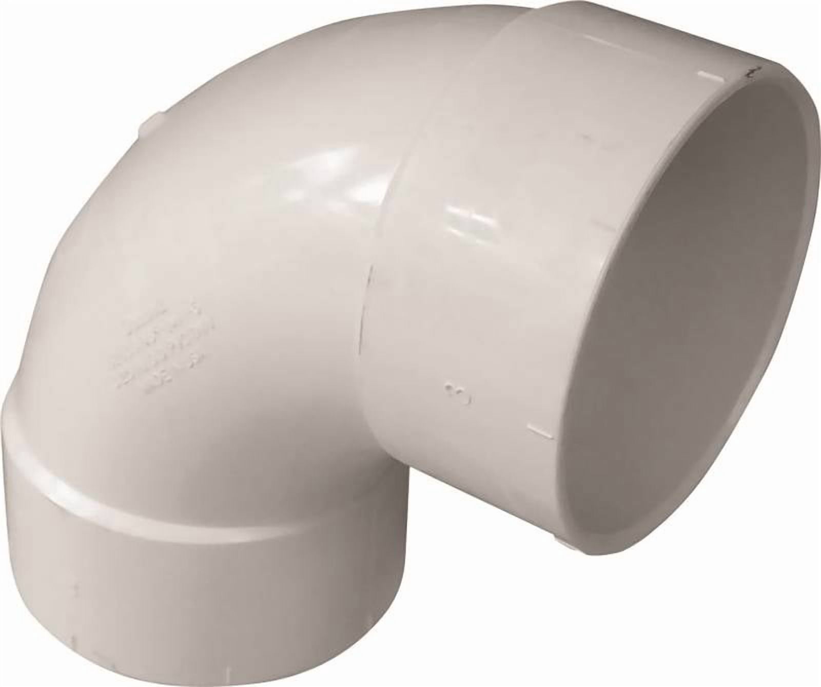 IPEX 414163BC Sewer Long Turn Sweep Pipe Elbow, 3 in, Hub, 90 deg Angle ...